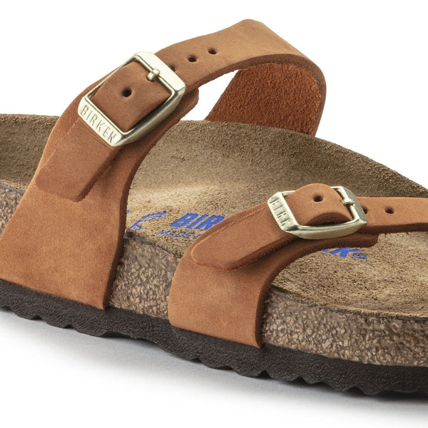 Birkenstock Mayari Soft Footbed Nubuck Leather - Larry Adler